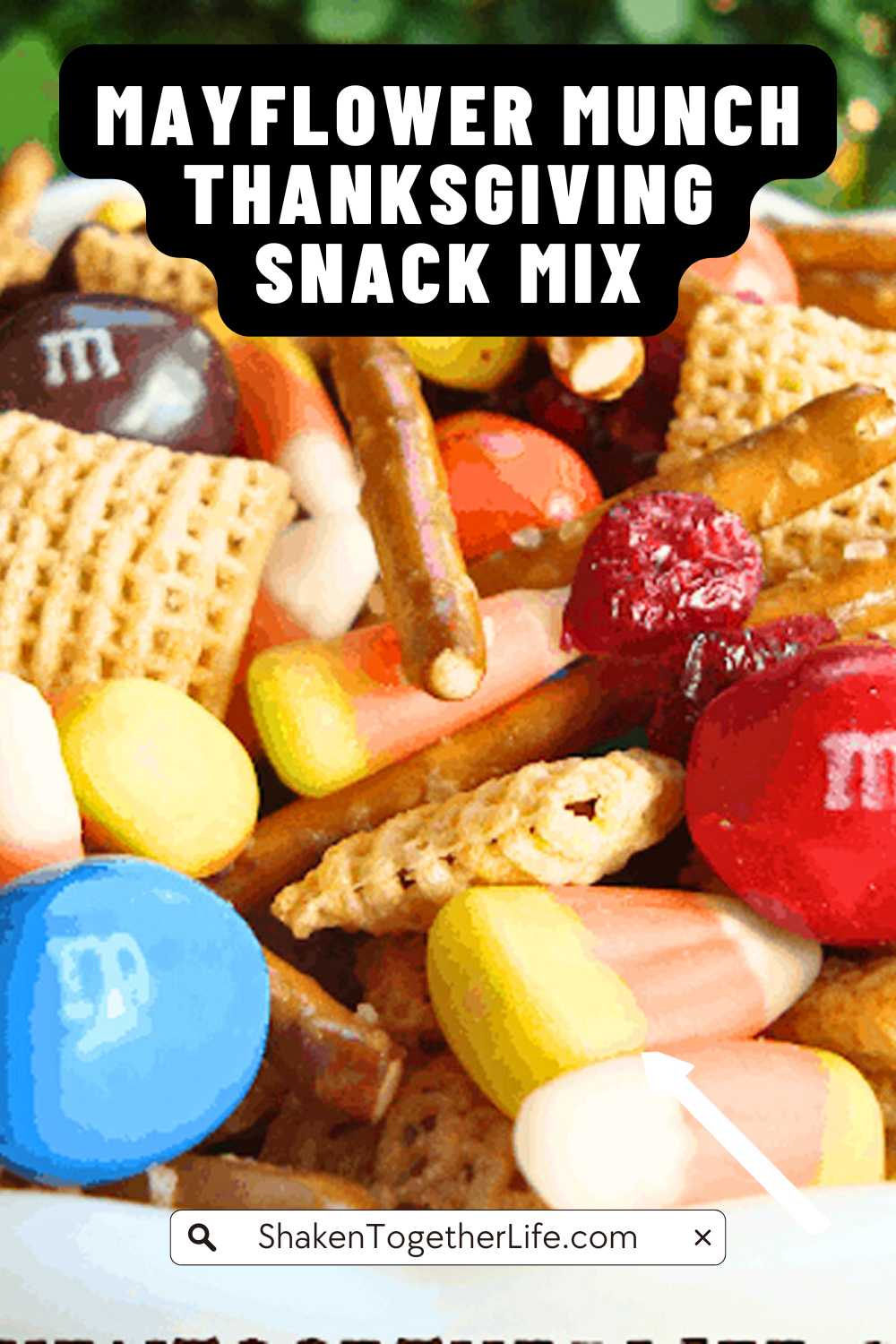 Mayflower Munch Thanksgiving Snack Mix - Shaken Together