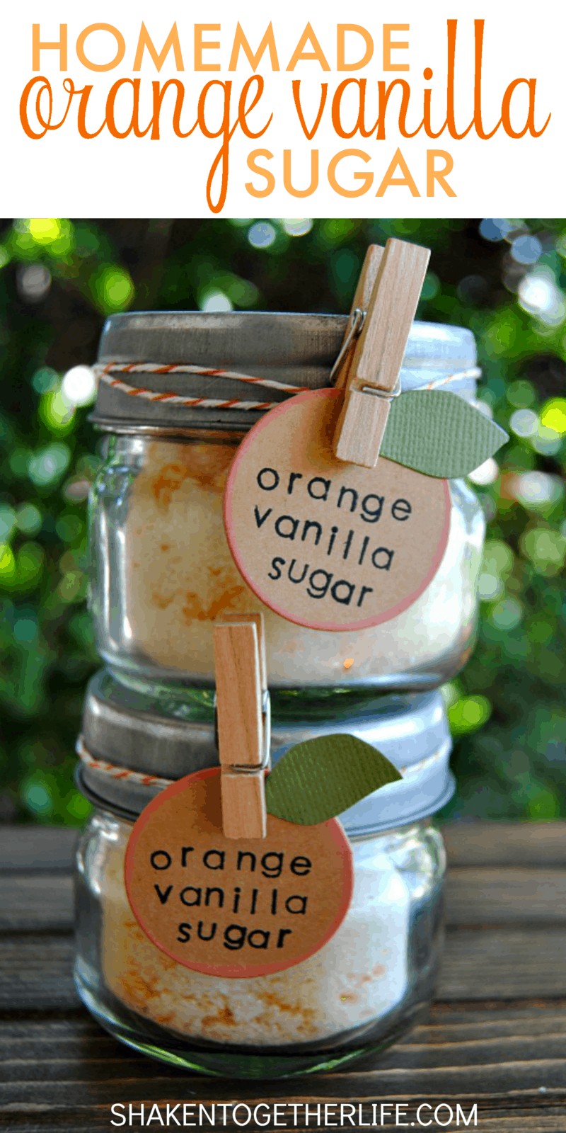 Homemade Orange Vanilla Sugar