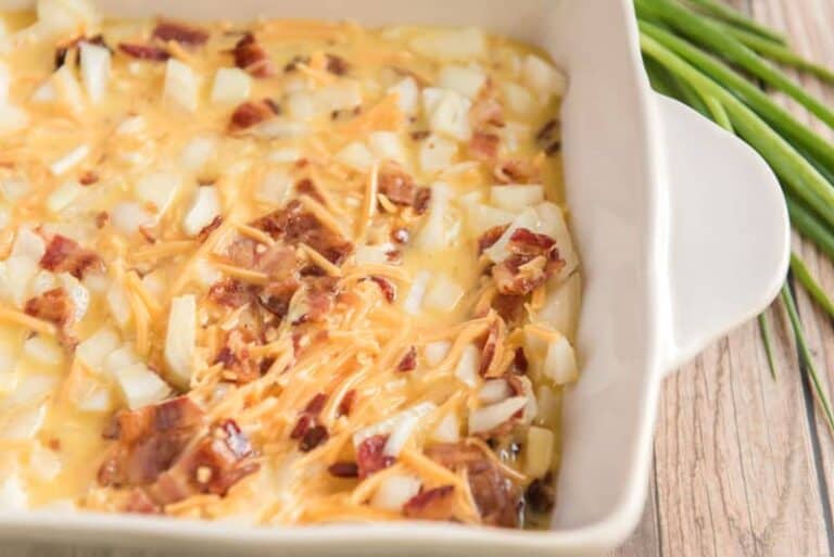 Bacon Hash Brown Casserole - Shaken Together