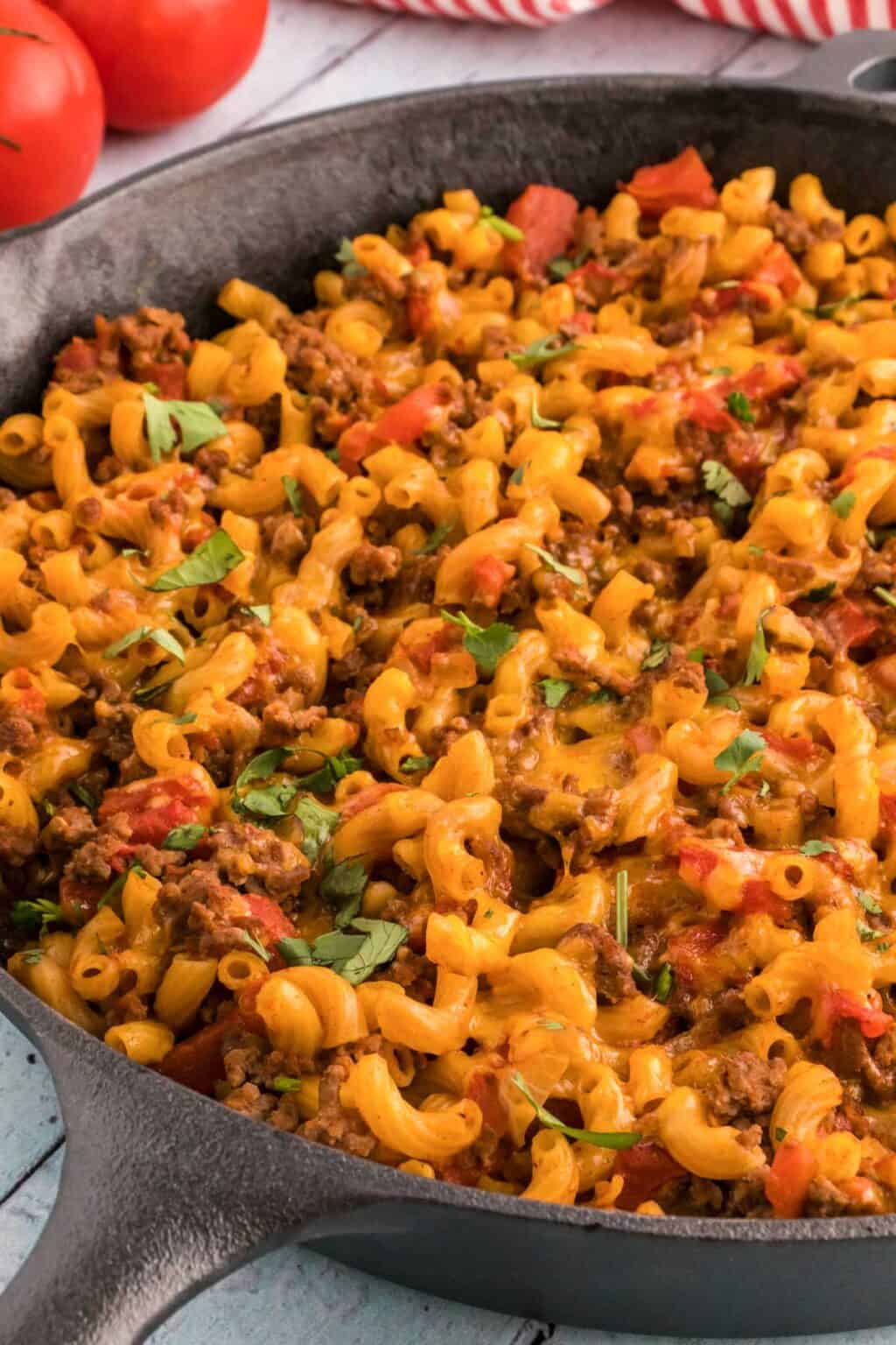 One Pot Taco Macaroni - Shaken Together