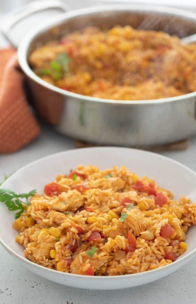 One Pan Mexican Chicken and Rice - Shaken Together