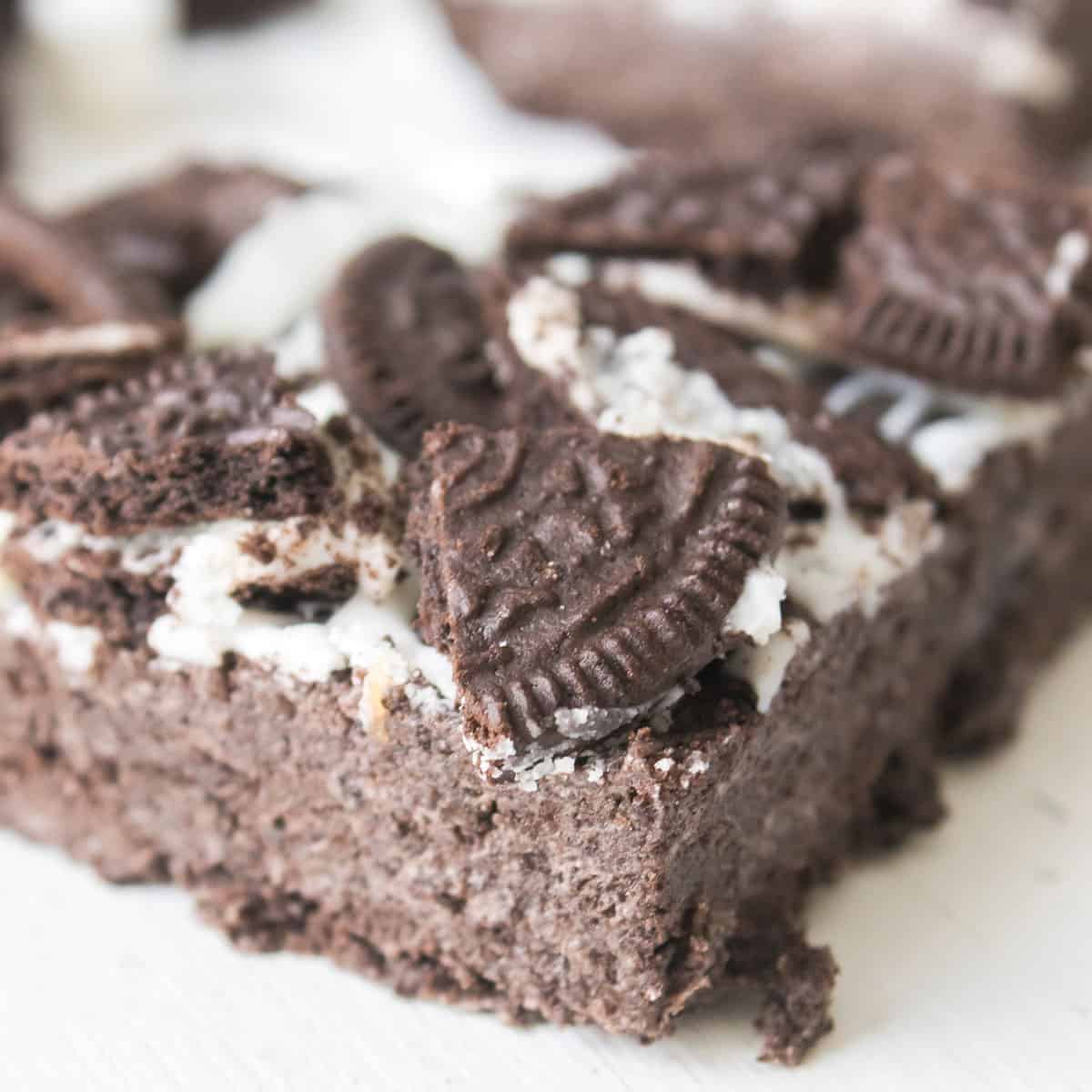 No Bake OREO Marshmallow Bars - Shaken Together