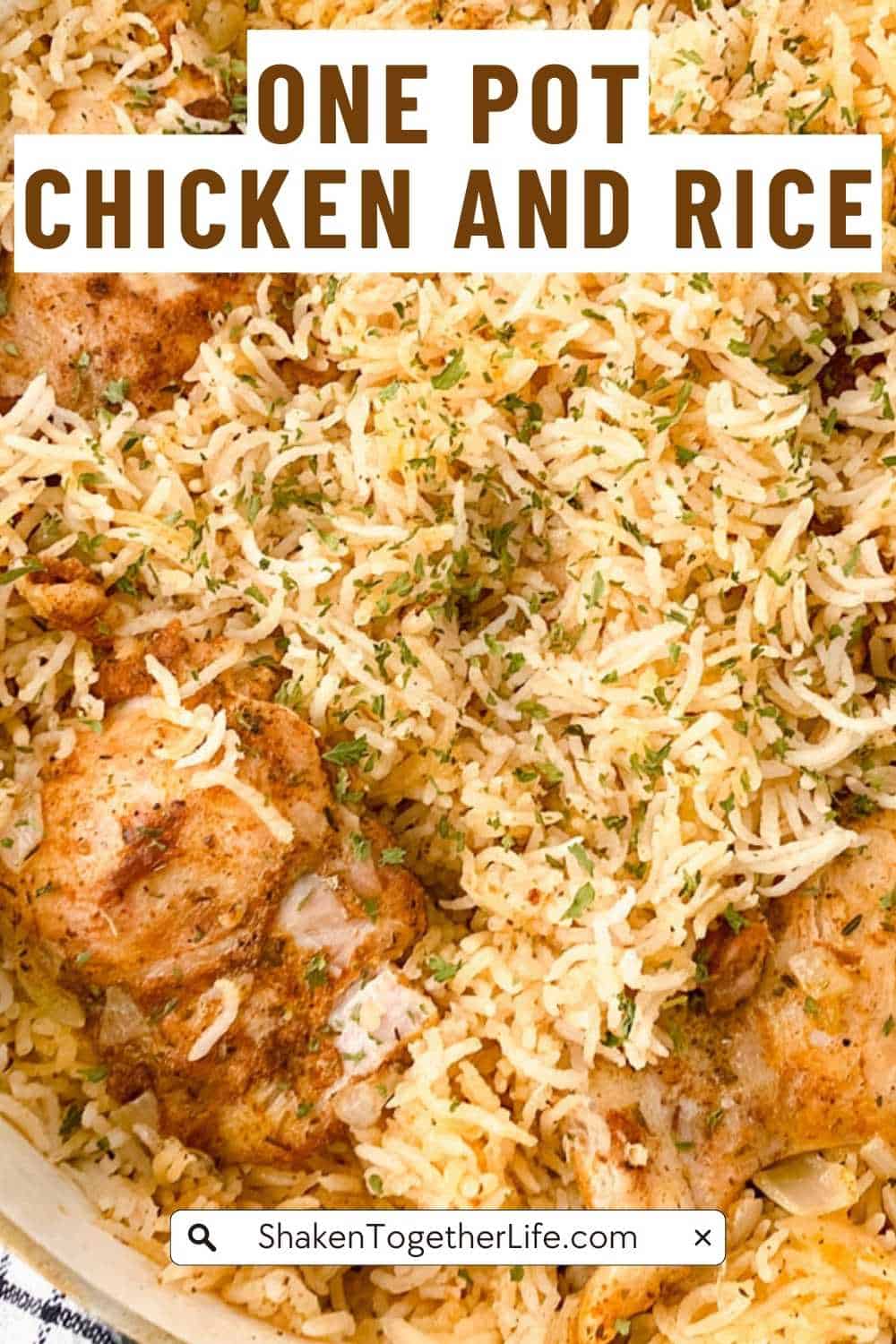 One Pot Chicken and Rice - Shaken Together