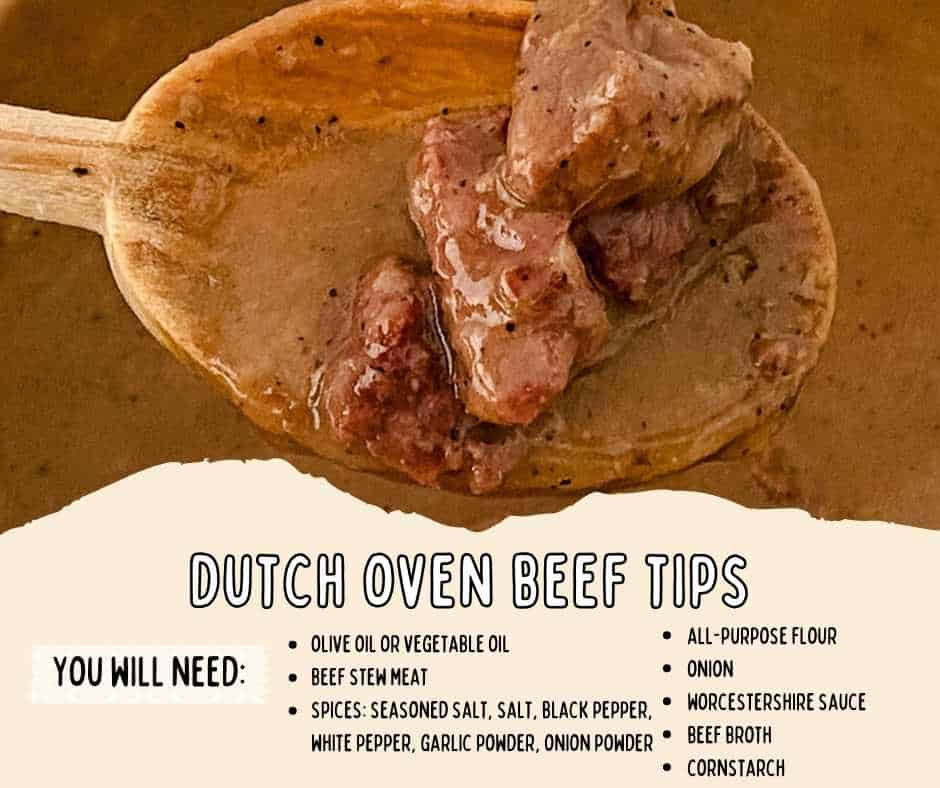 Dutch Oven Beef Tips - Shaken Together