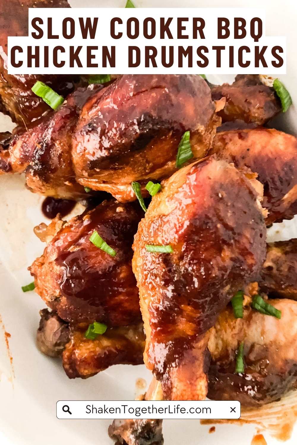 Slow Cooker BBQ Chicken Drumsticks - Shaken Together